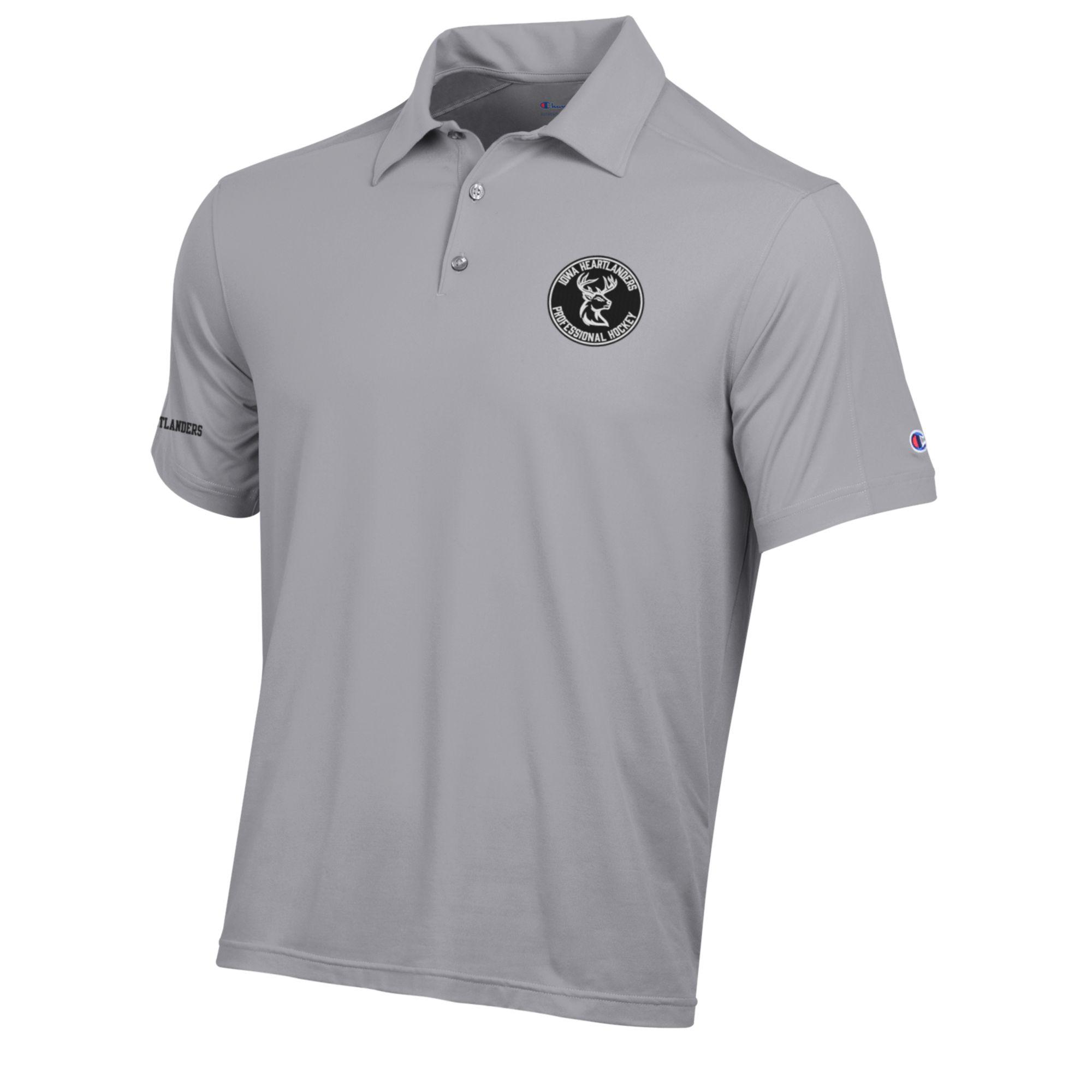Polo - Gray IHPH | Iowa Heartlanders Team Store